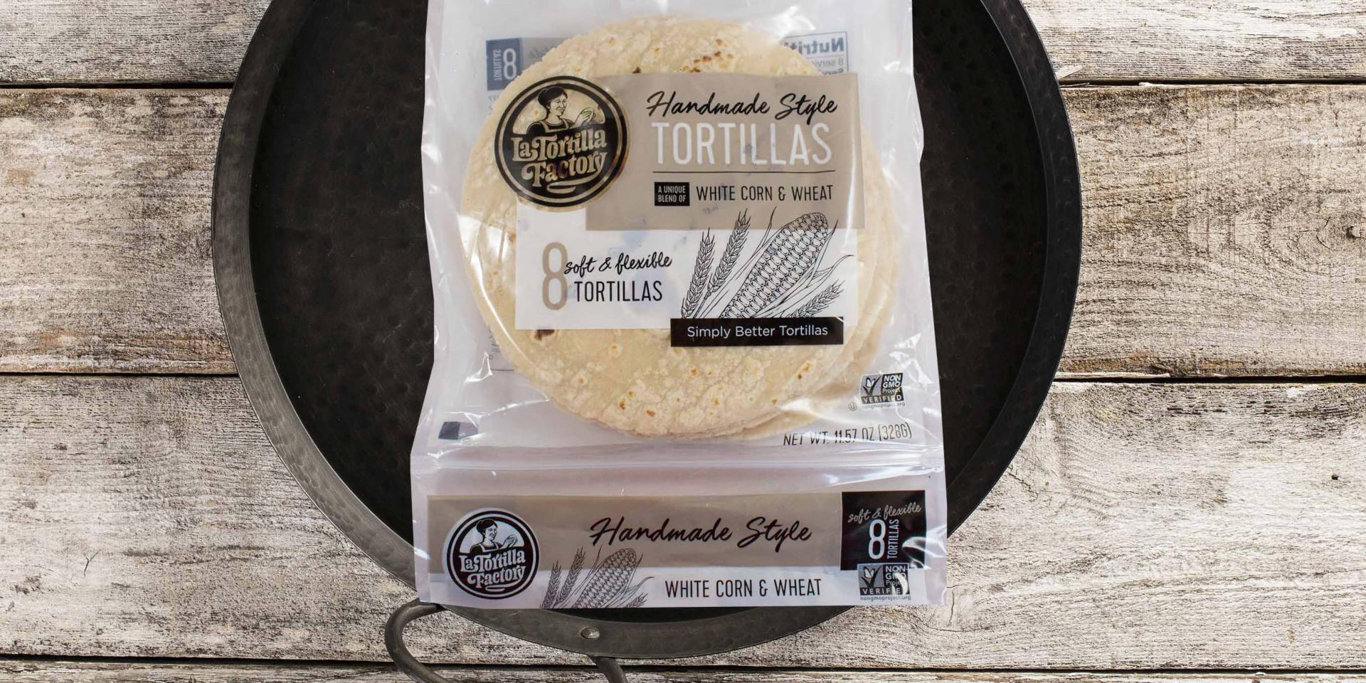 Hand Made Style Tortillas, Yellow Corn & Wheat • La Tortilla Factory