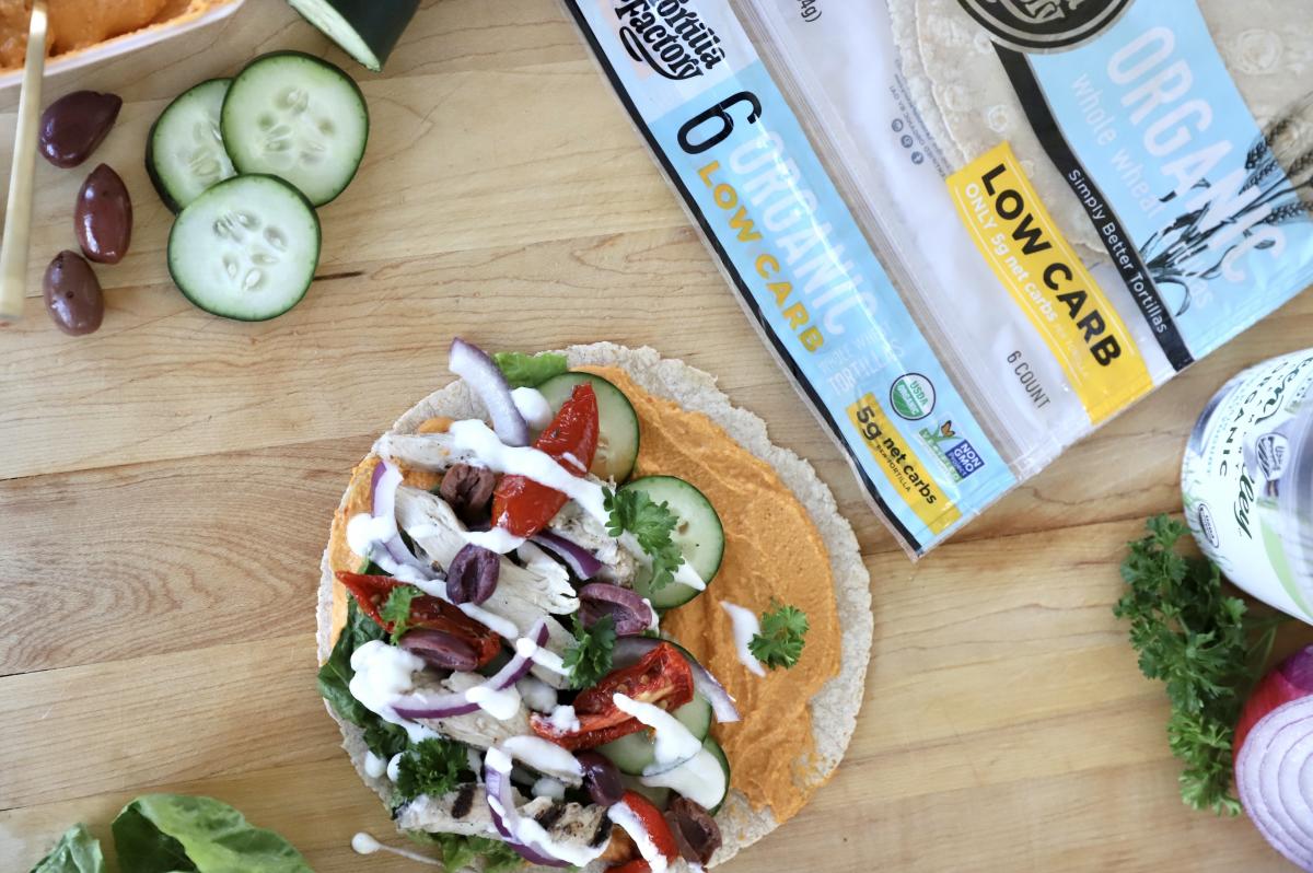 Organic Greek Wraps • La Tortilla Factory