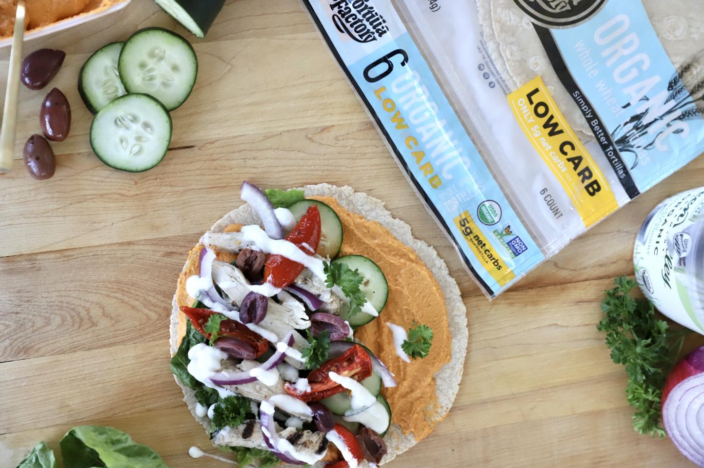 Organic Greek Wraps • La Tortilla Factory