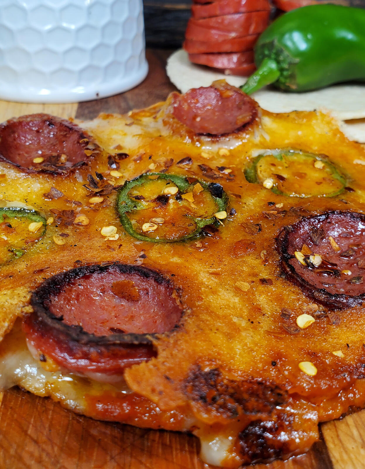 Pizza-Style Folded Taco • La Tortilla Factory